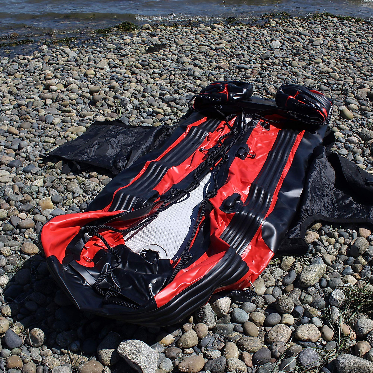 Seamax Foldable Inflatable Boat (Hull) Storage and Carrying Bag, with Sunlitec Fabric, Reflective Handles