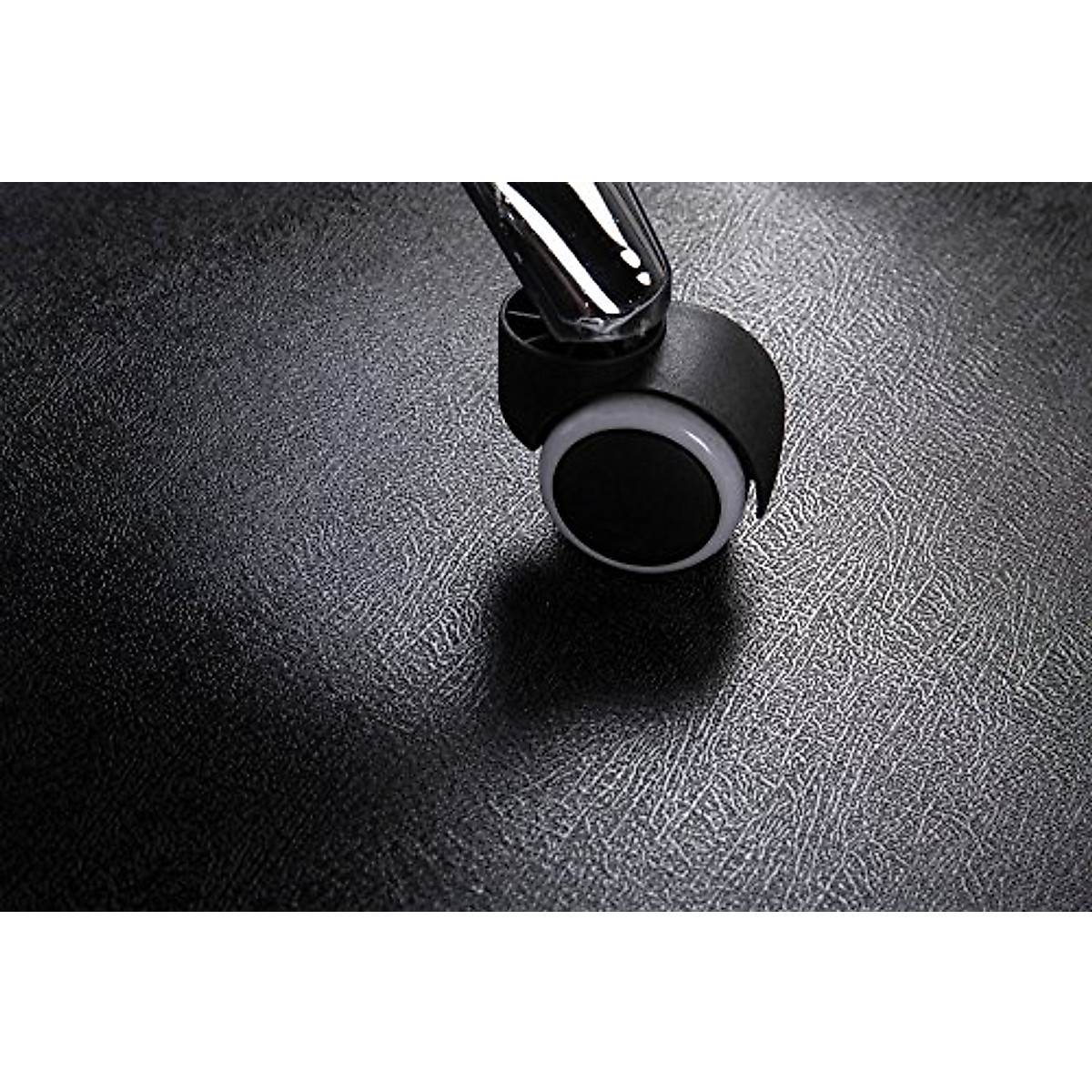 Office Chair Mat for Hardwood and Tile Floor with Lip, Black, Anti-Slip, Non-Curve, Under the Desk Mat Best for Rolling Chair and Computer Desk, 47x35 Non-Toxic and no BPA Plastic Protector