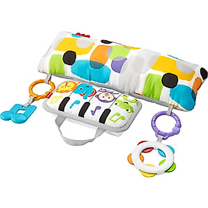 Fisher-Price Activity City Gym To Jumbo Playmat, Infant To Toddler Activity Gym with Music, Lights, Vehicle Toys and Extra-Large Playmat