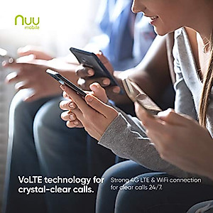 NUU Mobile G3 Unlocked Smartphone 64GB + 4GB RAM (Rear & Front Camera) HD+ Display Android 8 Cell Phone Sapphire Blue