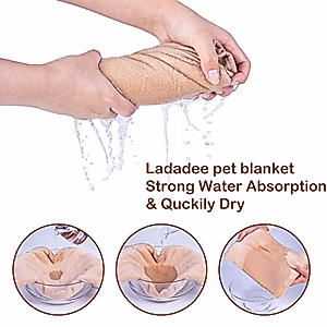 Ladadee 6 Pack Washable Fleece Liners Blankets - Soft and Absorbent Bedding Blanket for Hamsters, Guinea Pigs, and Rabbits - 11.8x11.8in Guinea Pig Cage Accessories