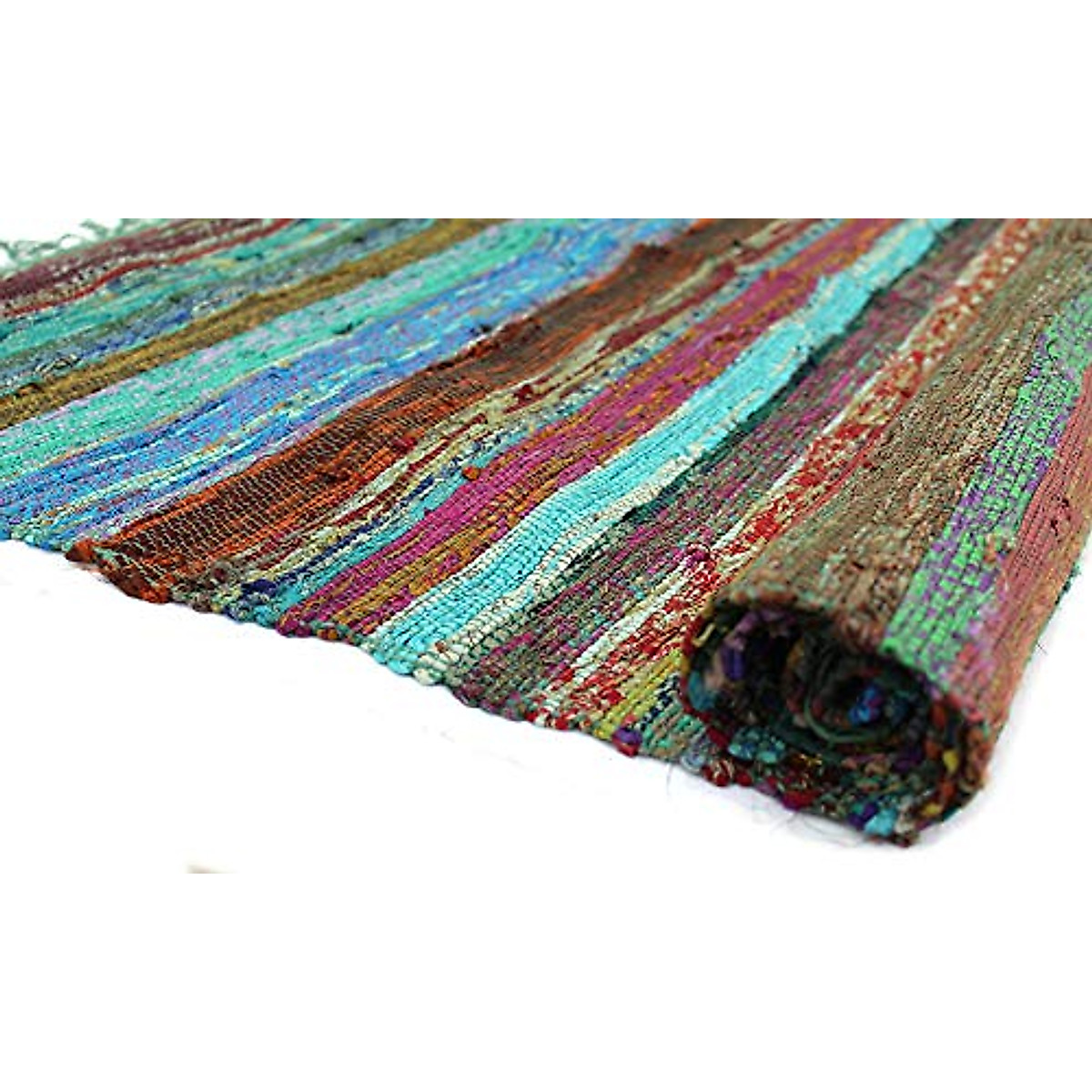 Handmade Braided Chindi Rug, Rag Rug, Area Rug, Carpet Rug, Runner Rug 3x5 Foot, 4x6 Foot, 5x7 Foot (3x5 Foot)