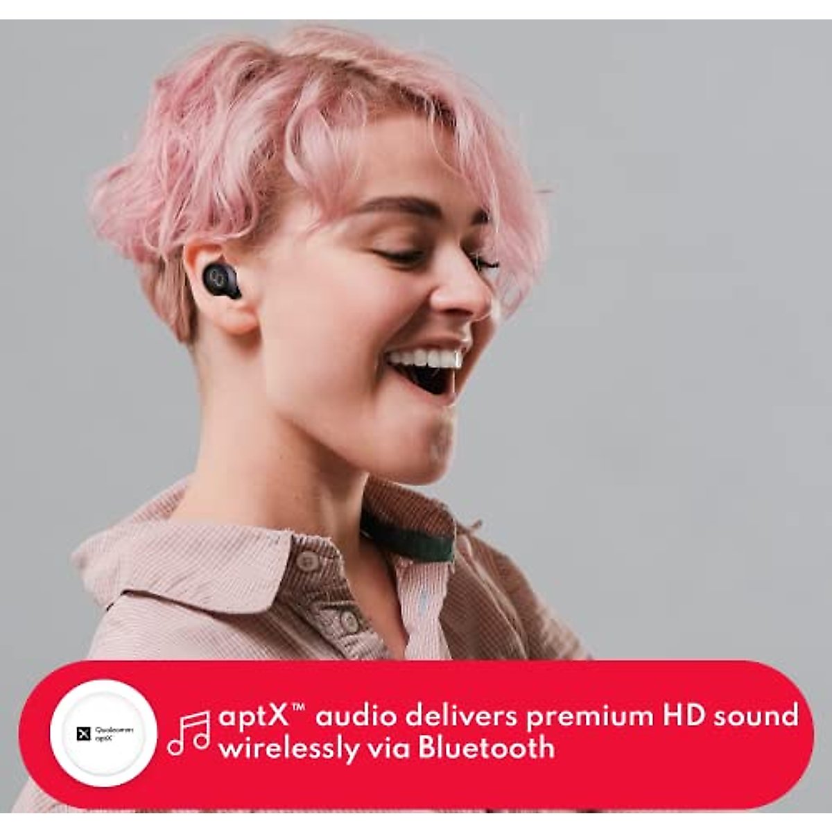 Mymanu CLIK S Translation Earbuds Using MyJuno Translation app, Passive Noise Cancellation with Long Battery Life and Advanced Audio Quality