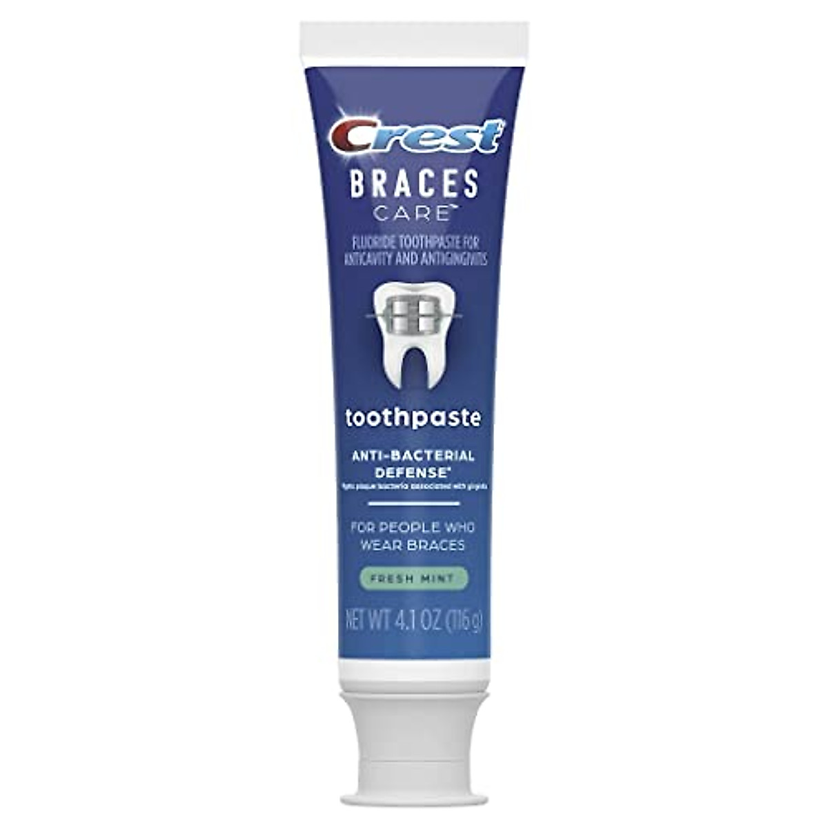 Crest Braces Care Fresh Mint Toothpaste 4.1 oz (Pack of 3)