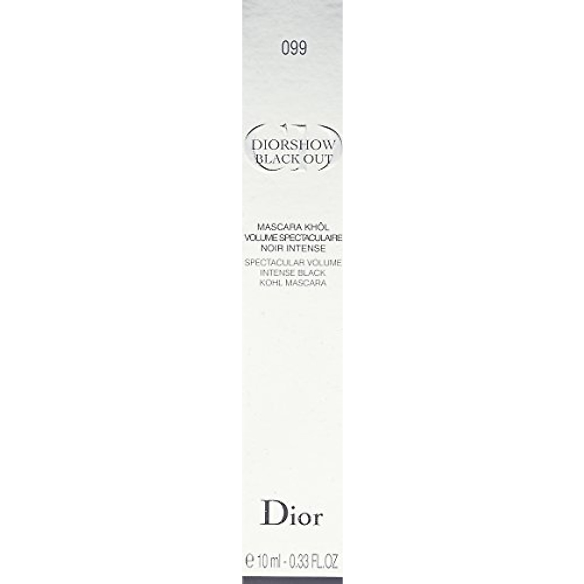 Christian Dior Black Out Mascara, 099 Kohl Black, 0.33 Ounce