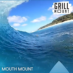 Pro Standard Grill Mount 3. 0 - The Best Mouth Mount Compatible with GoPro Cameras (Black/red)…