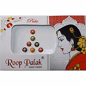 IS4A 10 Pack Bindi for Women, Bindi Jewelry Forehead, Indian Bindi, Bindi Face Jewels Multicolored Face Bindi Stickers