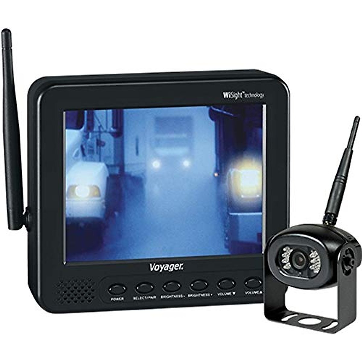 Voyager WVOS541 Wireless Camera System, Built-in Speaker, 5.6" TFT LCD, 1/3" CMOS Sensor, Waterproof, Auto-Pairing, Supports up to 4 Wireless Cameras, Mirror Image Orientation