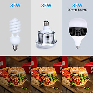 HPUSN Softbox Lighting Kit 2x76x76cm Professional Continuous Studio Photography Photo Studio Equipment with 2pcs E27 Socket 85W 6500K LED Bulbs for Portrait and Product Shooting