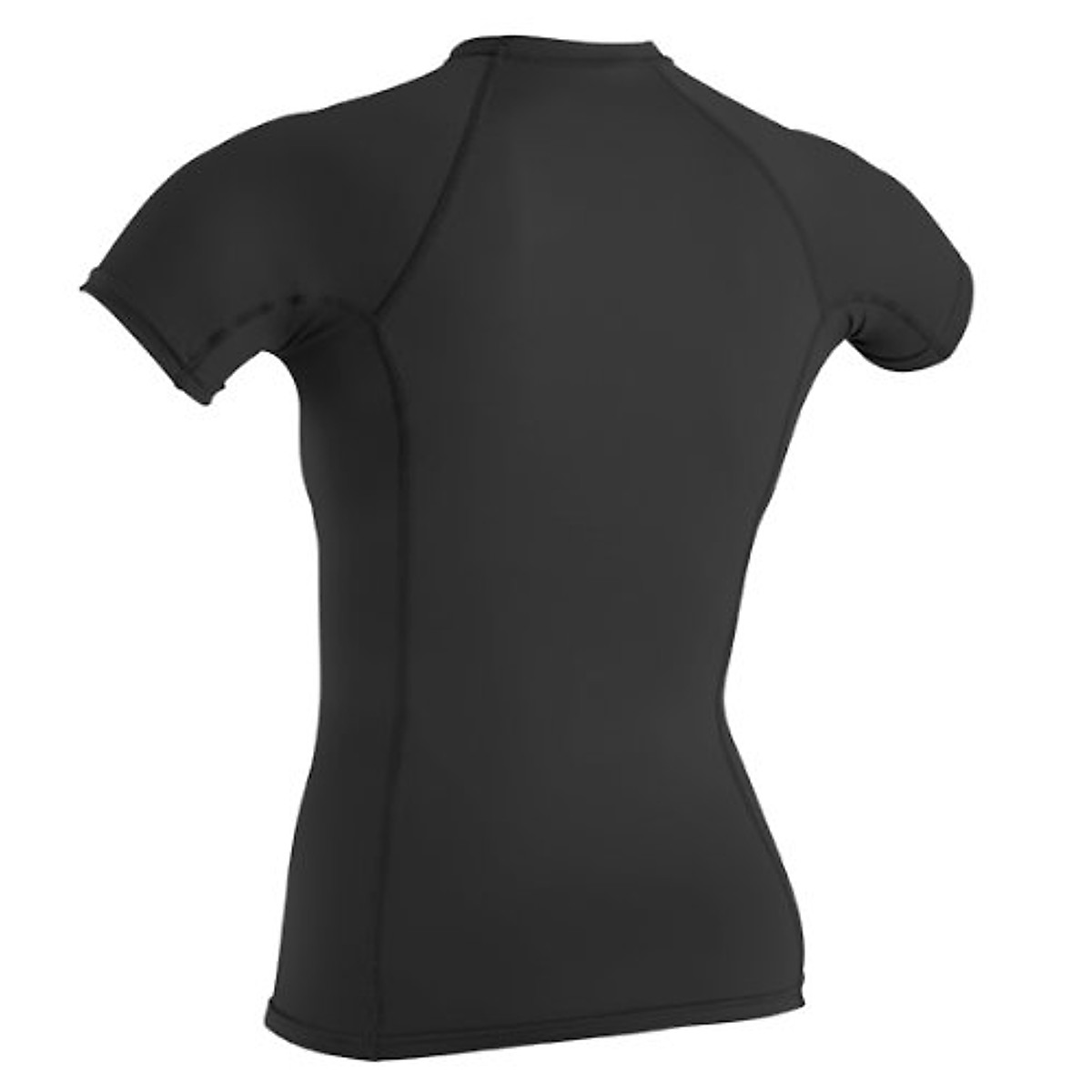 O'Neill Wetsuits Women's O'Neill Basic Skins UPF 50+ Short Sleeve Rash Guard, Black, Small