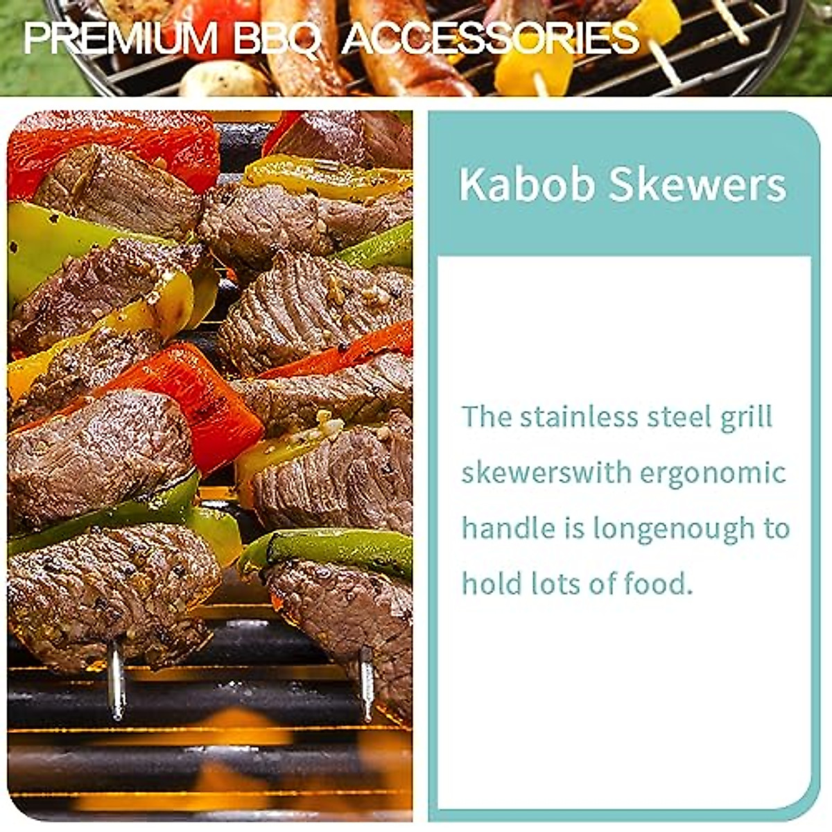 Piduules 9pcs BBQ Grill Accessories Set, Multifunctional Stainless Steel Barbecue Tools Set in Case for Outdoor Picnic, Camping, Smoking, Grilling