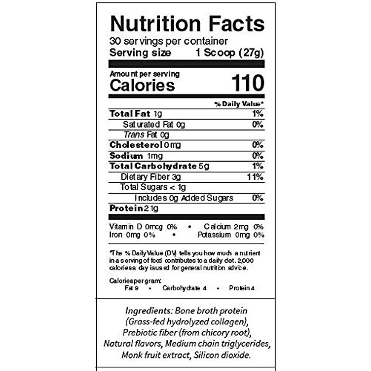 Dr. Kellyann Bone Broth Protein Powder, Vanilla (30 Servings) - Protein 21g, 2g Net Carbs - Grass Fed Hydrolyzed Collagen - Sugar Free, Gluten Free, Dairy Free, Paleo, Keto Protein Shakes