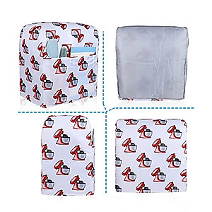 Kitchen Aid Mixer Cover,Kitchen Aid Mixer Covers For Stand Mixer,Kitchen Aid Stand Mixer Cover Compatible with 6-8 Quart Kitchenaid/Hamilton Mixers/Tilt Head Bowl Lift.Kitchen Aid Mixer Accessorie