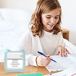 Mini Printe-r Portable,Pocket Thermal Printe-r,Bluetooth Wireless Smart Printe-r for Photo Picture Office Receipt,Label Note,Inkless Printing with iOS & Android