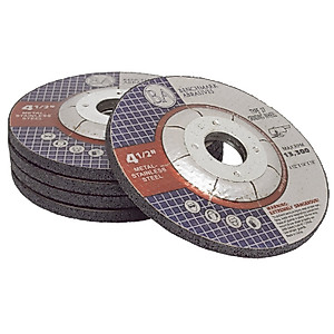 Benchmark Abrasives Grinder Cut Off Wheels 4 1/2 Inch Aluminum Oxide Depressed Center Thin Type 27 for Metals, .045" Thick 7/8" Arbor, Angle Grinder Cutting Disc, Grinding Cutting Wheel - 15 Pack