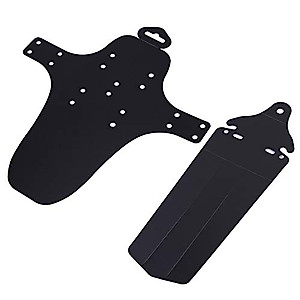 2 Pieces Bicycle Mudguard, MoreChioce Bike Fenders Front Mudguard Bike Mud Guard Ultra Thin Plastic Rear Mudguard MTB Fork Mudguard