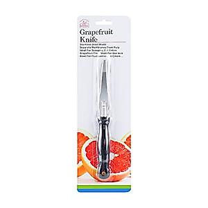 Better Houseware Grapefruit Knife curved serrated Stainless Steel Knife w/Nylon Handle, Serrated Edge grapefruit peeler knife, kiwi knife, lemon zester, Dishwasher Safe | Kitchen Utensils