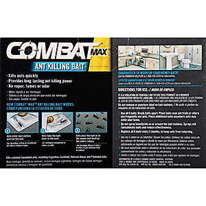 Combat Max Ant Killing Bait Stations, Indoor and Outdoor Use, 6 Count