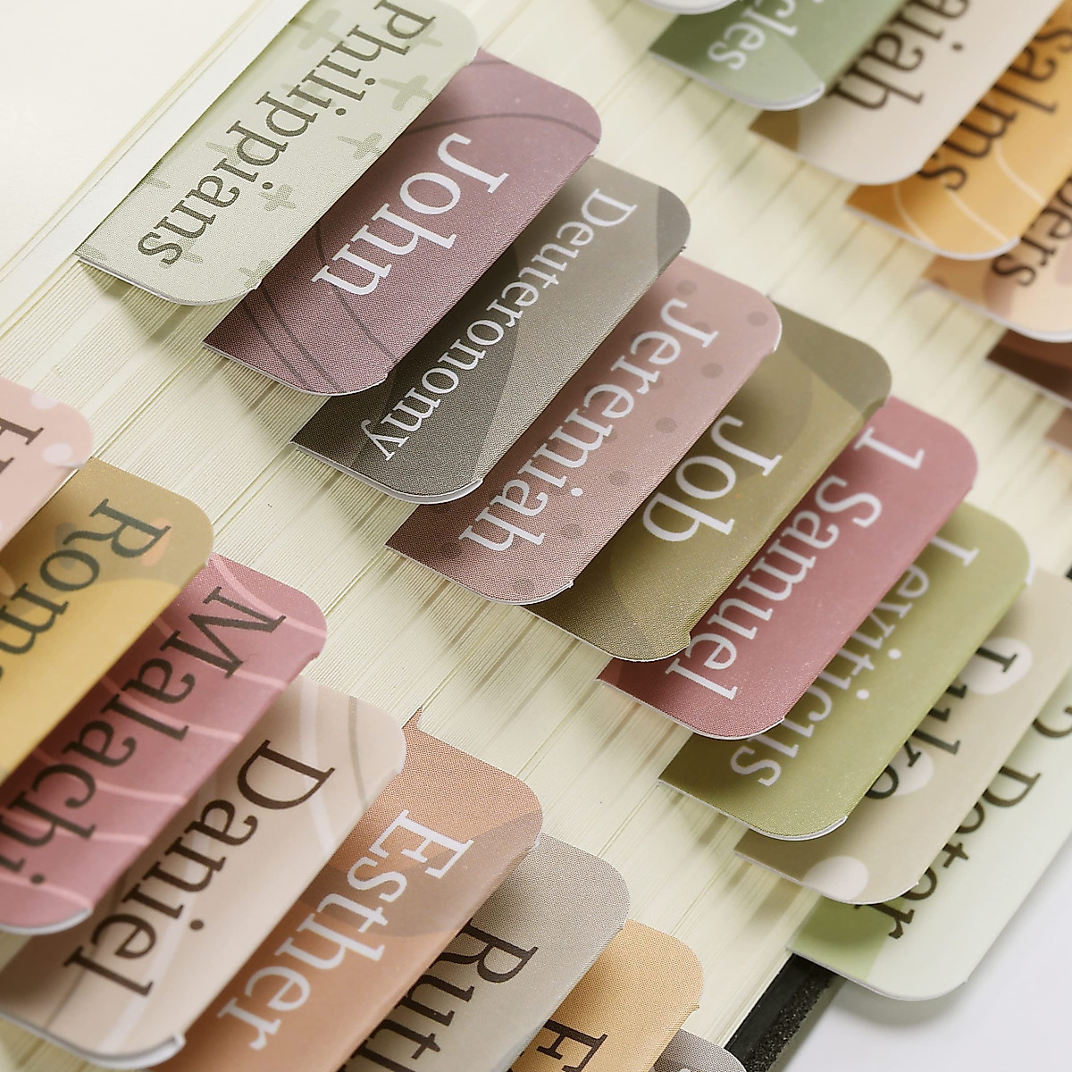 Mr. Pen- Bible Tabs, 75 Tabs, Boho Theme, Laminated Bible Tabs for Women and Men, Bible Tabs for Study Bible, Bible Index Tabs, Bible Book Tabs, Bible Labels Tabs, Mr Pen Bible Tabs