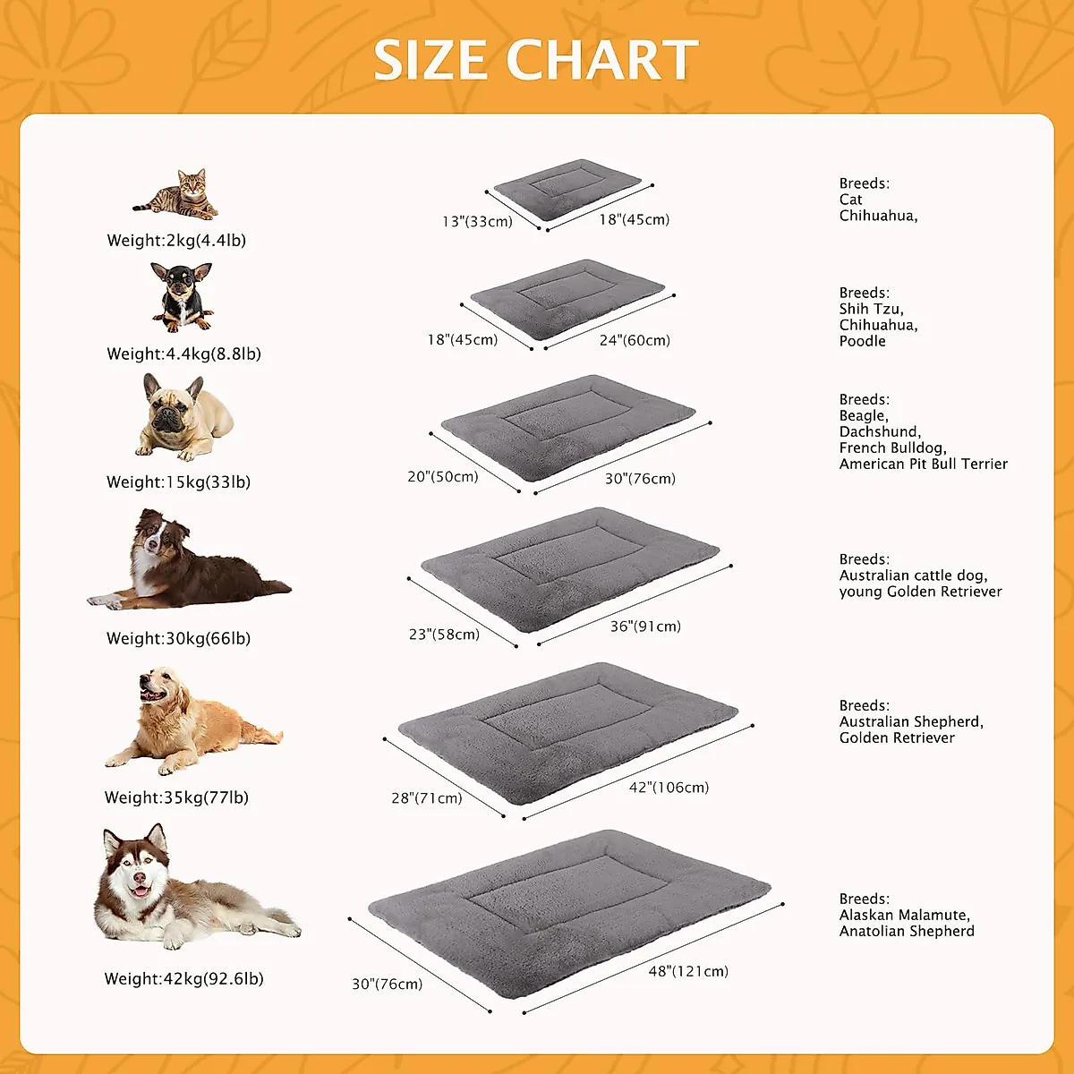 Vetasac Reversible Dog Bed Mat with Plush and Corn Velvet,Soft Warm Pet Cushion, Dual Purpose Washable Sleeping Mattress Bed for Small Medium Large Dog and Cat XB004 (24"x18", Light Grey)