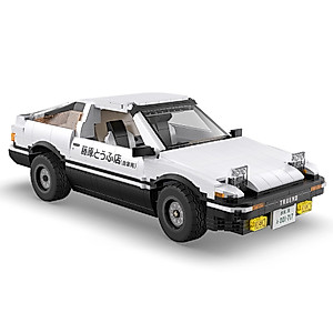 dOMOb Toyota AE86 Trueno Car Building Kit – Initial-D 25th Anniversary – Realistic Model 1:12 Car Build Blocks Set – 1324 pcs – Bricks Toys for 8+ Age Kids & Adults – for Boys, Hobbyist, Collector
