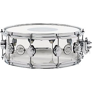 DW Snare Drum, Clear (DDAC5514SSCL)