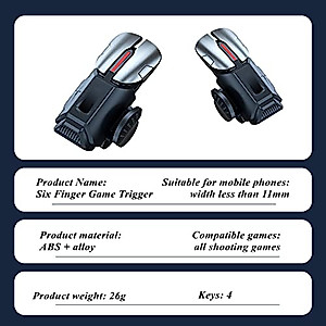 Game Controller Trigger for PU-BG, G21 Gamepad Joystick Aim Shooting L1 R1 Key Button Compatible for i-Phone [video game] [video game] [video game]