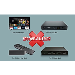 L5B83H Replacement Voice Remote Control (2nd GEN) fit for Amazon 2nd Gen Fire TV Stick, 2nd Gen Fire TV Cube, 1st Gen Fire TV Cube, Fire TV Stick 4K, Fire TV Stick Lite, 3rd Gen Amazon Fire TV