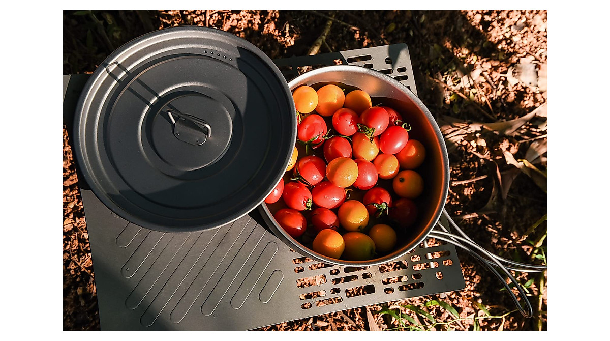 Ultralight Titanium Frying Pan for Camping & Hiking