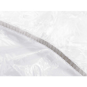 Colortrak Professional Bouffant Processing Caps, Single Use, Contain Hair During Perms, Conditioners, Relaxers, and Coloring, 21 Inch Diameter, Clear Plastic, Usable as Shower Cap, 100 Per Pack