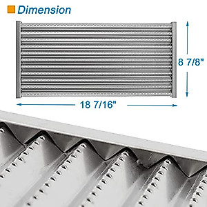 BBQration 2-Pack 18 7/16" Stamped Stainless Steel Replacement Emitter for Charbroil Commercial Tru-Infrared Prior to 2015 463246909 463241013 463243911 463241313 463241314 463247109, and More