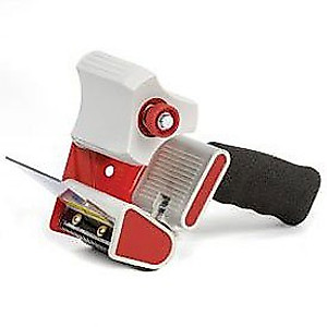 Global Industrial Heavy-Duty Packaging Tape Dispenser with Foam Grip Handle, 3" Tape Width