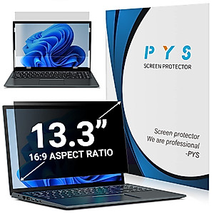 PYS Upgrade 27 Inch Computer Monitor Privacy Screen Filter with - 16:9 Aspect Removable Anti Glare Blue Light Crystal Clear Privacy Screen Shield - No Magnetic No Glue - Anti Scratch Screen Protector