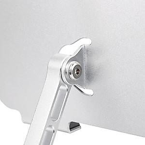 UPERFECT Portable Monitor Stand, Adjustable Laptop Stand with 360 Rotating Base, Ergonomic Laptop Riser for Desk, Heavy Duty Aluminum Stand for 7-18.5 Inch Monitor/Laptops/Tablet, Silver