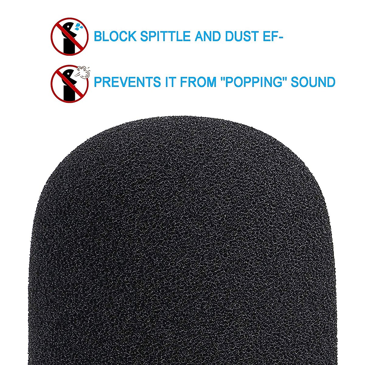 PodMic Pop Filter Foam Cover - Mic Windscreen Wind Cover Customized for Rode PodMic USB Versatile Dynamic Broadcast Microphone to Blocks Out Plosives