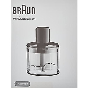 Braun MQS230BK MultiQuick Chopper Hand Blender, 2-Cup