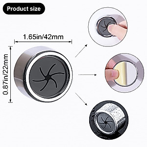 Eiqer 8 Pack Kitchen Towel Holder, Self Adhesive Wall Dish Towel Hook, Round Wall Mount Towel Holder for Bathroom, Kitchen and Home, Wall, Cabinet, Garage, No Drilling Required