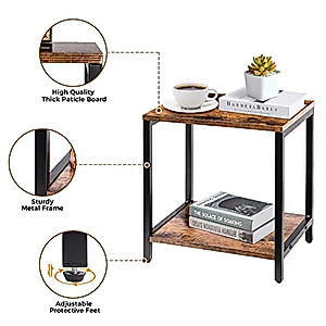 Short Table Small Table Stand Small Tables for Small Spaces Low Small Side Table Black Metal Small End Tables Living Room Printer Tables Mini Coffee Table Little Small Night Stand Nightstand Bedroom