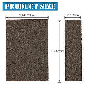 16Pcs 120 Grit Sanding Blocks, Jamiikury Fine Sanding Sponge Washable and Reusable, Wet Dry Sandpaper Sponge for Wood Metal FurniturePaint and Drywall