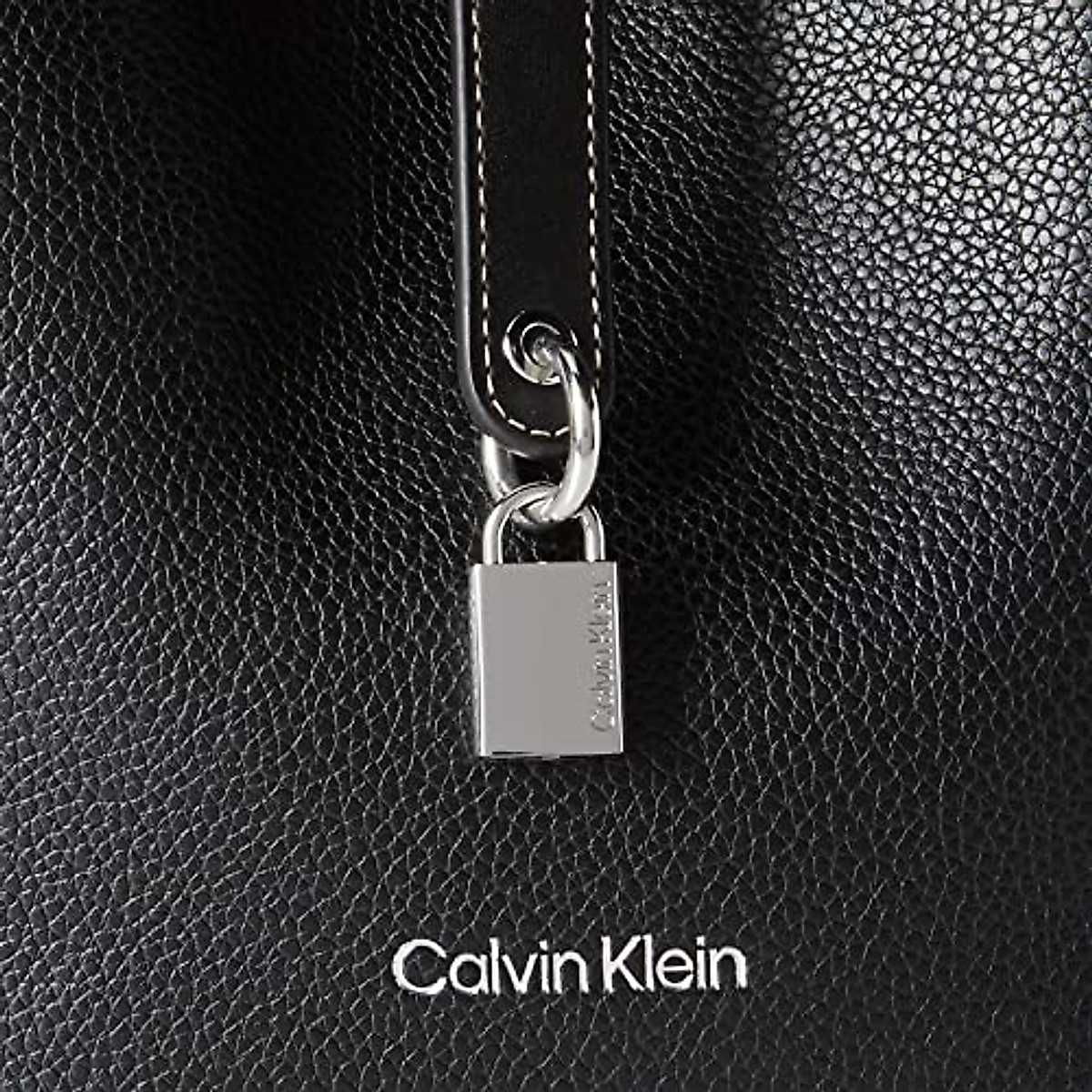Calvin Klein Remy Rocky Road Novelty Crossbody, Black/Silver