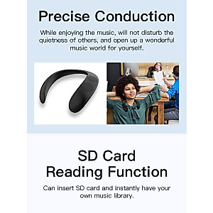 Megadream Wireless 3D Stereo Sound Neck Wearable Speaker with Bluetooth Adapter Transmitter for PS5, Free Up Your Hands & Ears