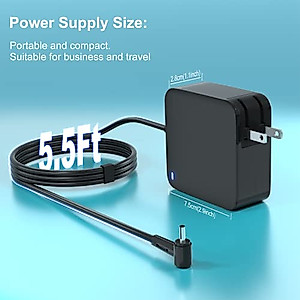 Eaneey 65W Laptop Charger for Asus Vivobook Q504U Q302L X540S X553 x540 UX330 UX330U UX360 UX360C UX305 ZenBook Adapter Power Cord Flip TP401C TP401NA TP410 TP410U TP412F TP412U TP501 TP501U TP501UA