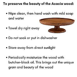 BIRDROCK HOME Cake Stand with Glass Dome and Wood Base - Wood Iron Dessert Serving Tray - Rustic Farmhouse Dessert Stand - Modern Party Oversized Server - Table Kitchen Home Display - Round