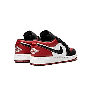 Nike Jordan Youth Air Jordan 1 Low GS 553560 612 Bred Toe - Size 4Y, Gym Red/White-black