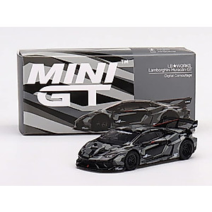 Lambo Huracan GT LB Works Digital Camouflage Limited Edition to 6360 Pieces Worldwide 1/64 Diecast Model Car by True Scale Miniatures MGT00398
