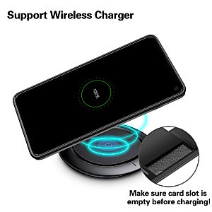 Vofolen Cover for Galaxy S10 Case Wallet Credit Card Holder ID Slot Sliding Door Hidden Pocket Anti-Scratch Dual Layer Protective Hard Shell Rugged TPU Bumper Armor for Samsung Galaxy S10 (Black)