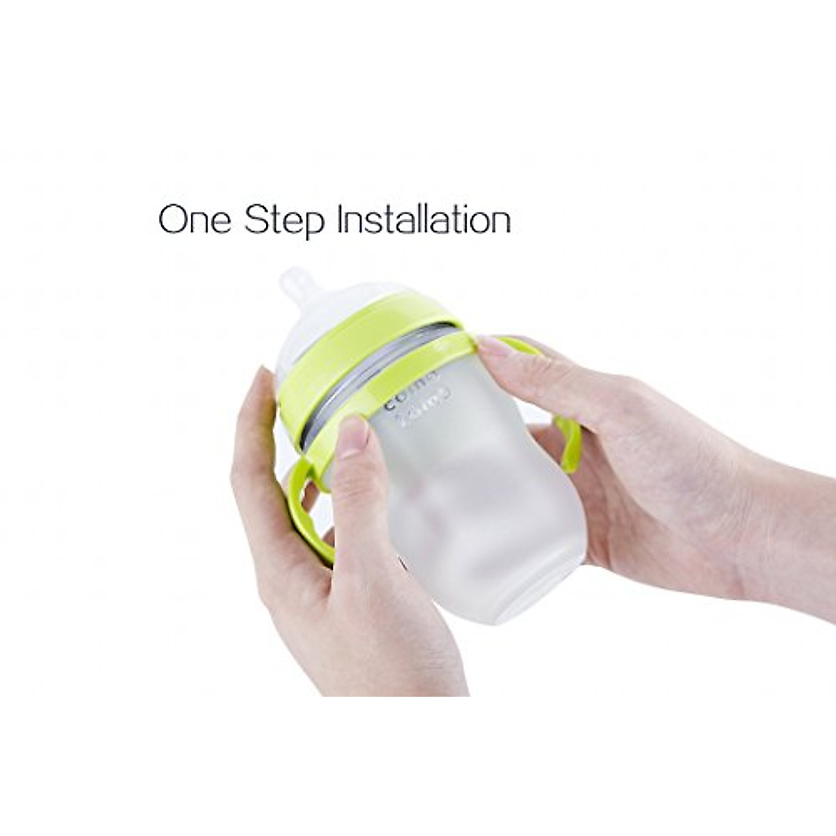 Compatible Bottle Handle for Comotomo, (Pack of 3, Green)