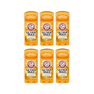 ARM & HAMMER ULTRAMAX Anti-Perspirant Deodorant Invisible Solid Unscented 2.60 oz (6-Pack)