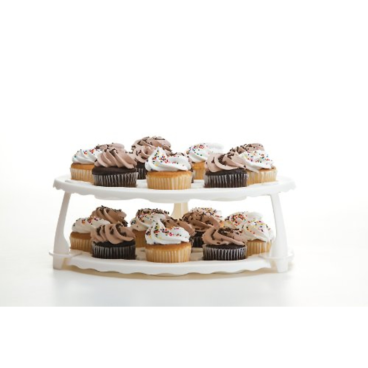 Prepworks by Progressive Collapsible Cupcake and Cake Carrier, 24 Cupcakes, 2 Layer, Easy to Transport Muffins, Cookies or Dessert to Parties - Teal - In Amazon Frustration Free