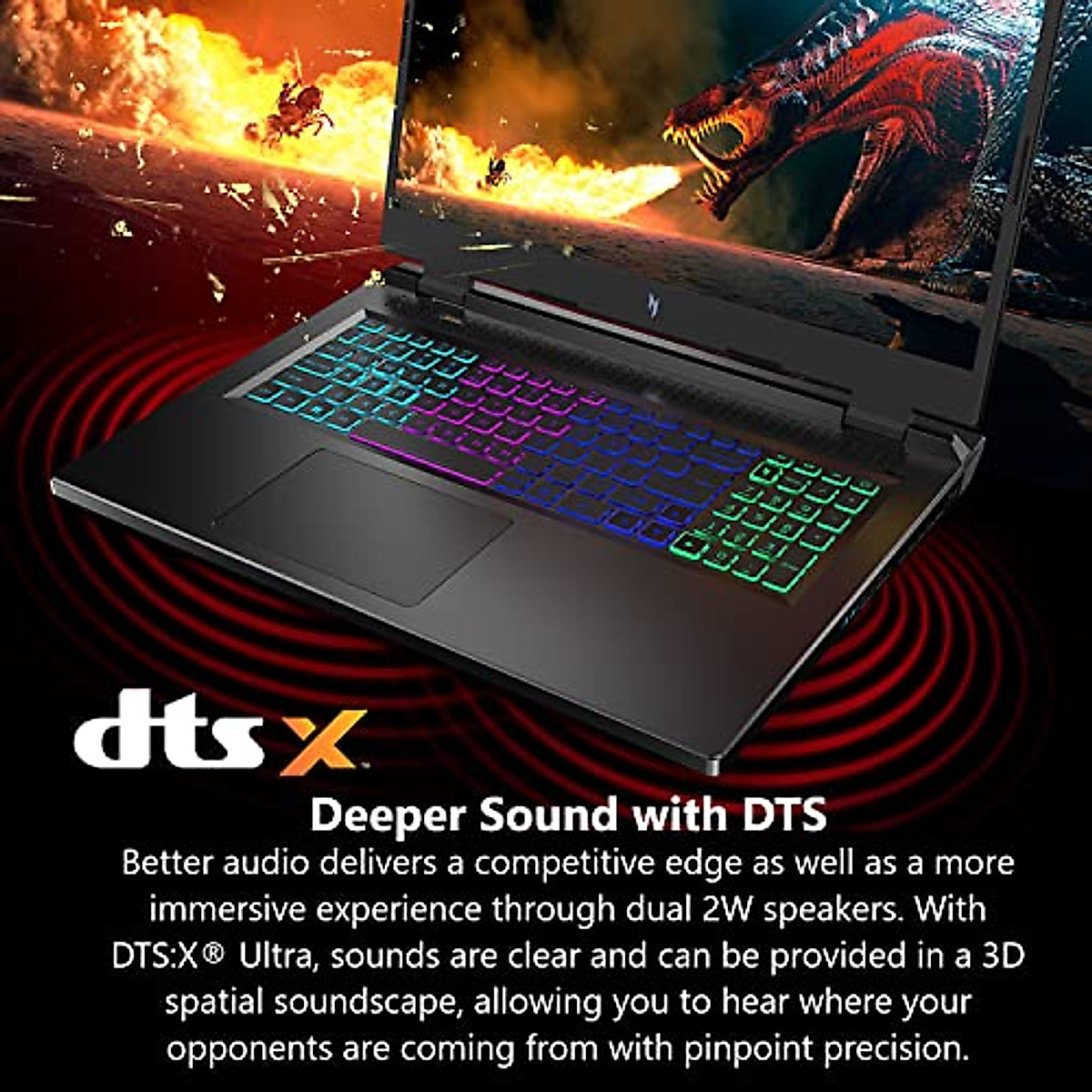 acer Nitro 17 Gaming Laptop | AMD Ryzen 7 7840HS Octa-Core CPU | NVIDIA GeForce RTX 4060 Laptop GPU | 17.3" QHD 165Hz IPS Display | 1TB Gen 4 SSD | Wi-Fi 6E | RGB Backlit KB | AN17-41-R7G3, Black